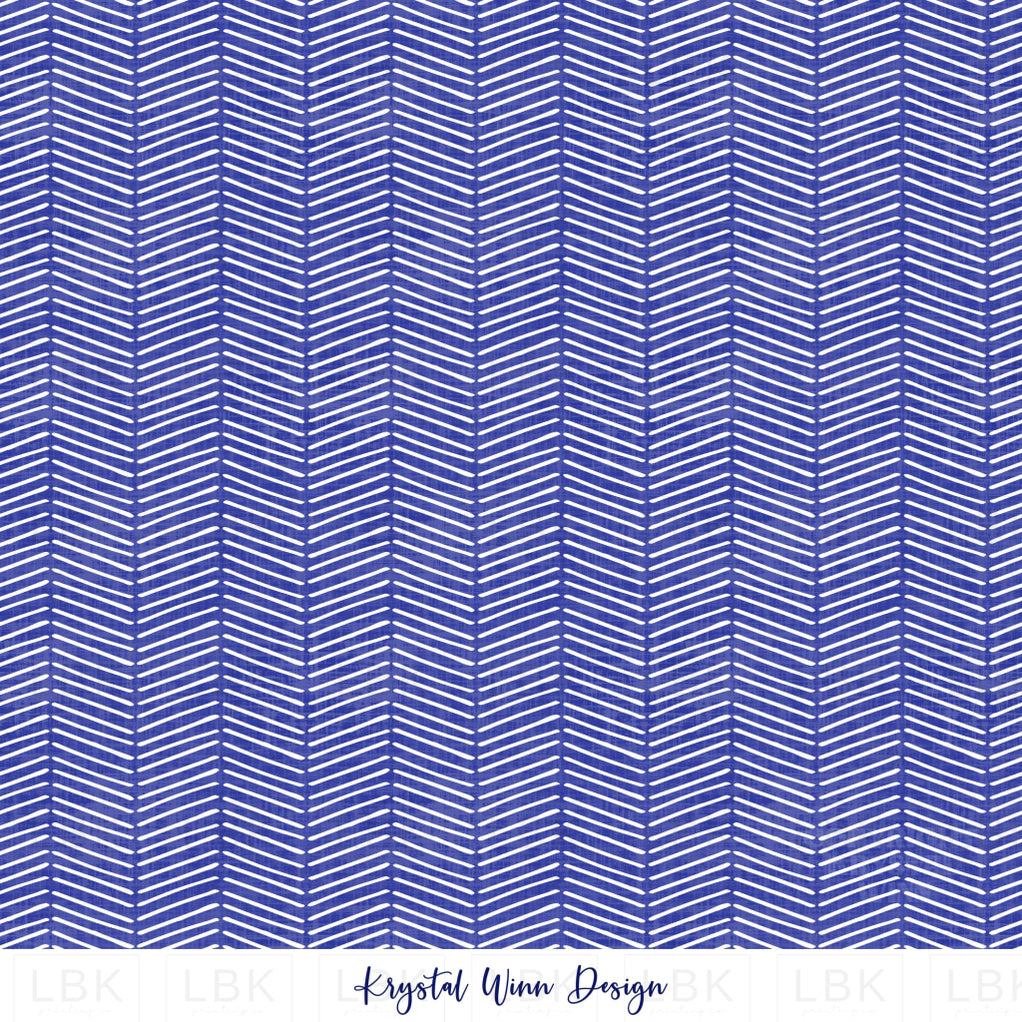 All American Cowboy Chevron Blue — LBK Printing Co.