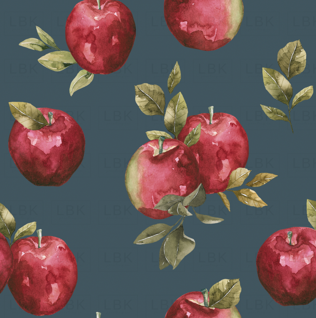 Apples Night Blue — LBK Printing Co.