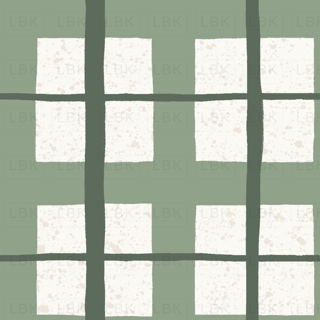 Beach Picnic Plaid_Green — LBK Printing Co.