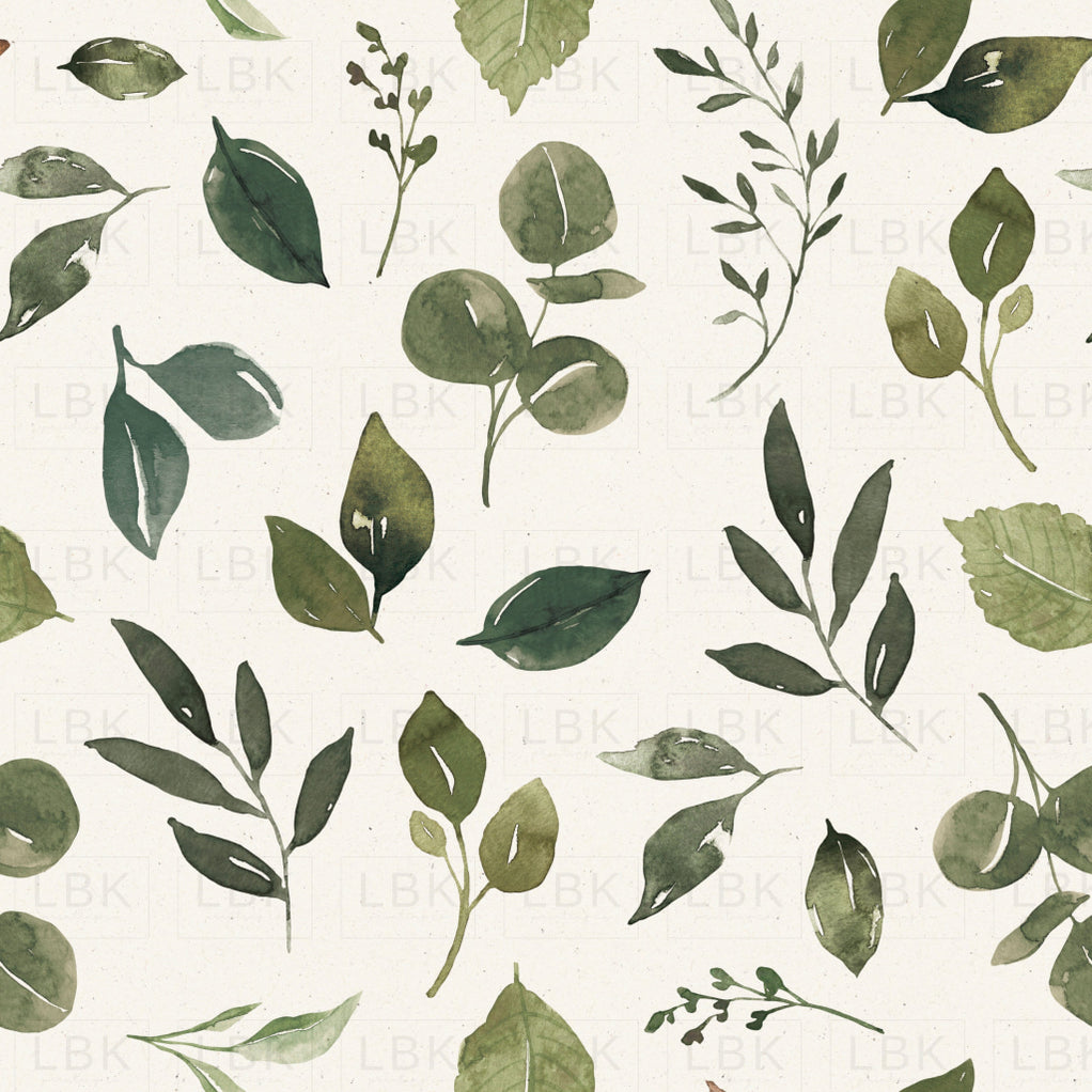 Charlotte Leaves on Textured Cream — LBK Printing Co.
