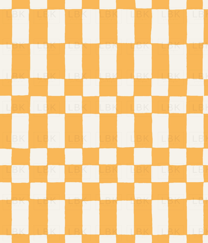 Checkerboard in Amber Yellow — LBK Printing Co.