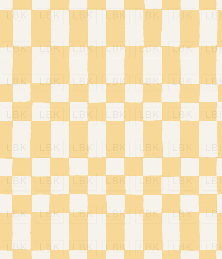 Checkerboard in Banana Yellow — LBK Printing Co.