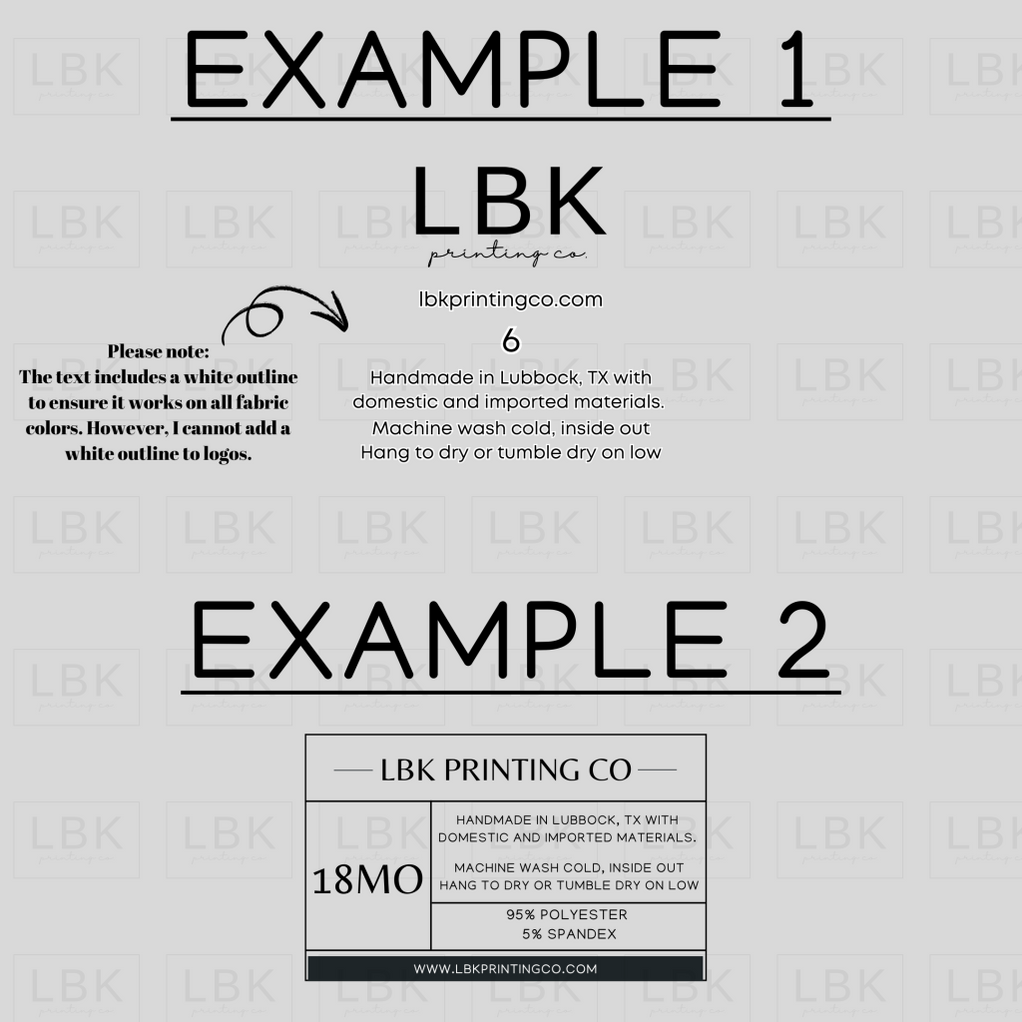 Digital file for custom DTF tags — LBK Printing Co.