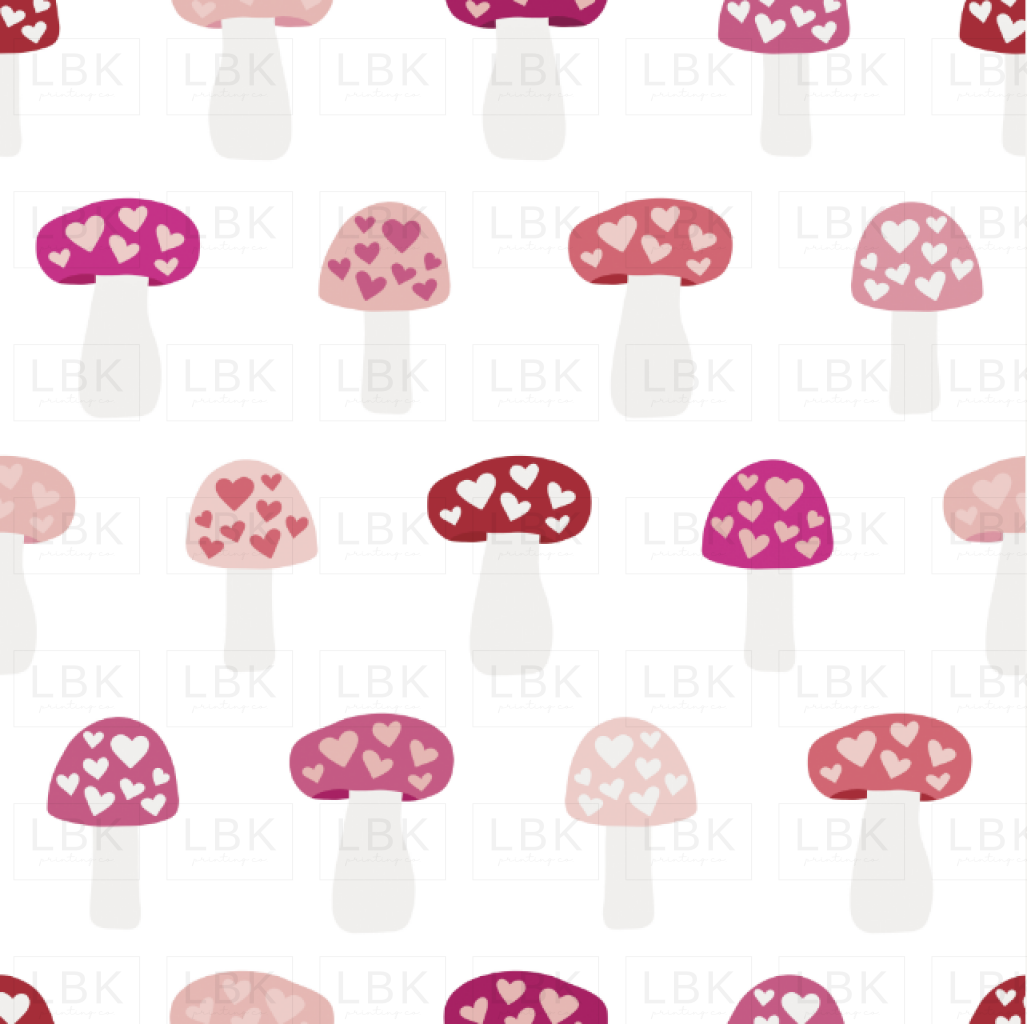 Love Doodles Toadstools Pink — LBK Printing Co.