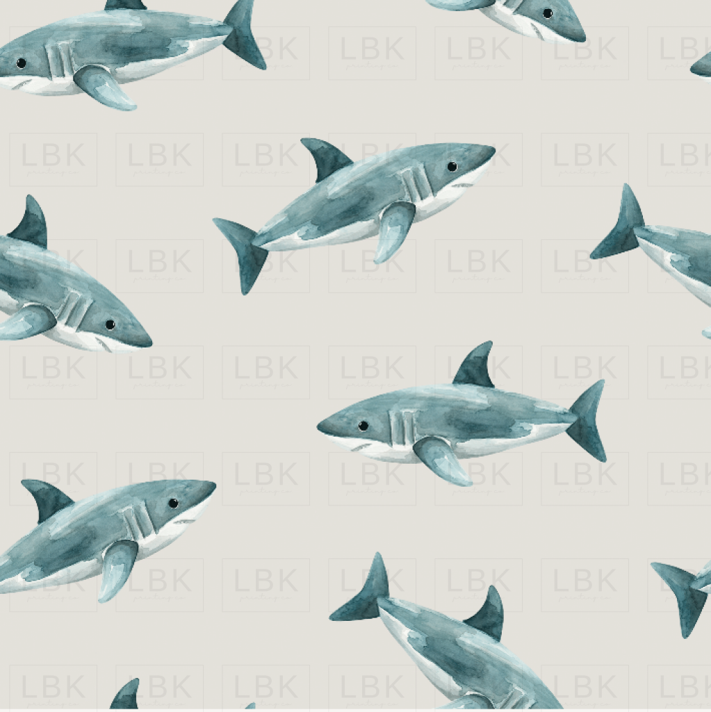 Pirates Ahoy Sharks Taupe — LBK Printing Co.