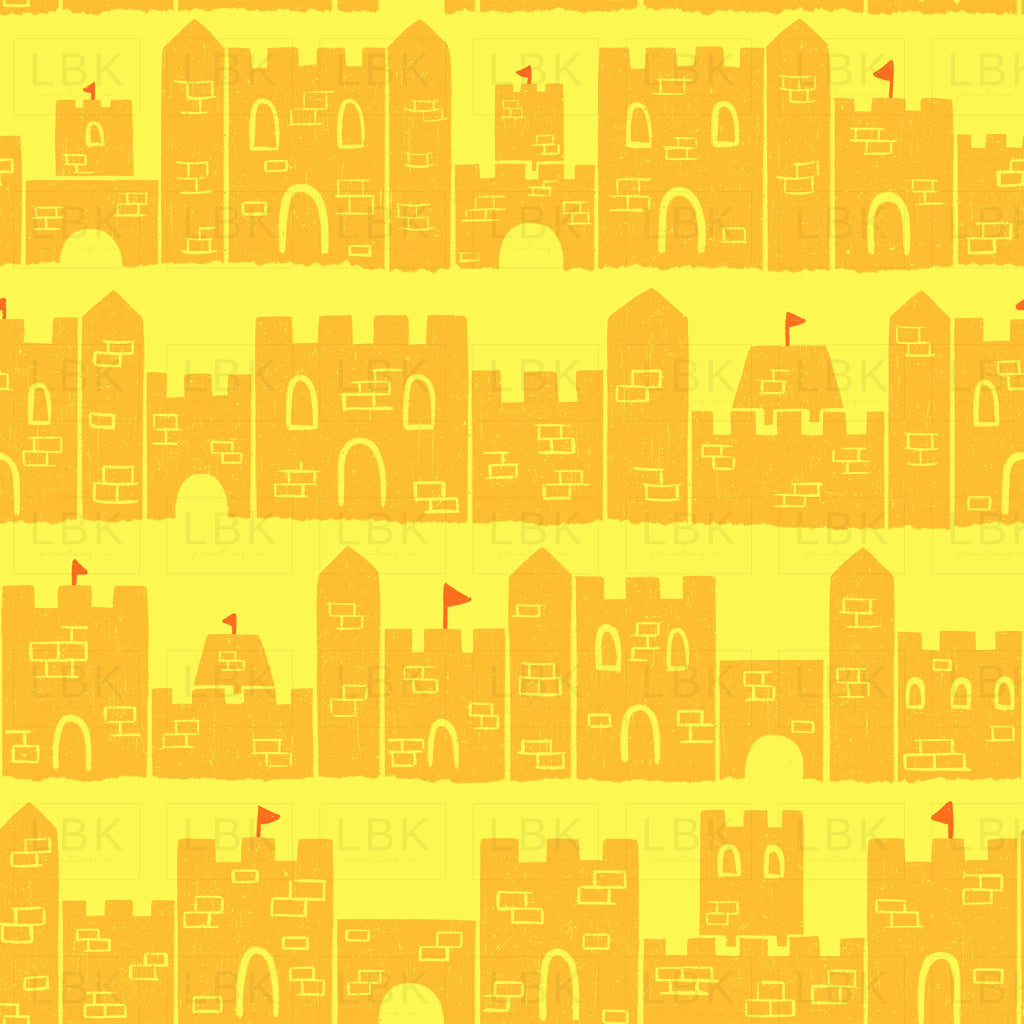 Sandcastle Castle Stripe Neon Yellow — LBK Printing Co.