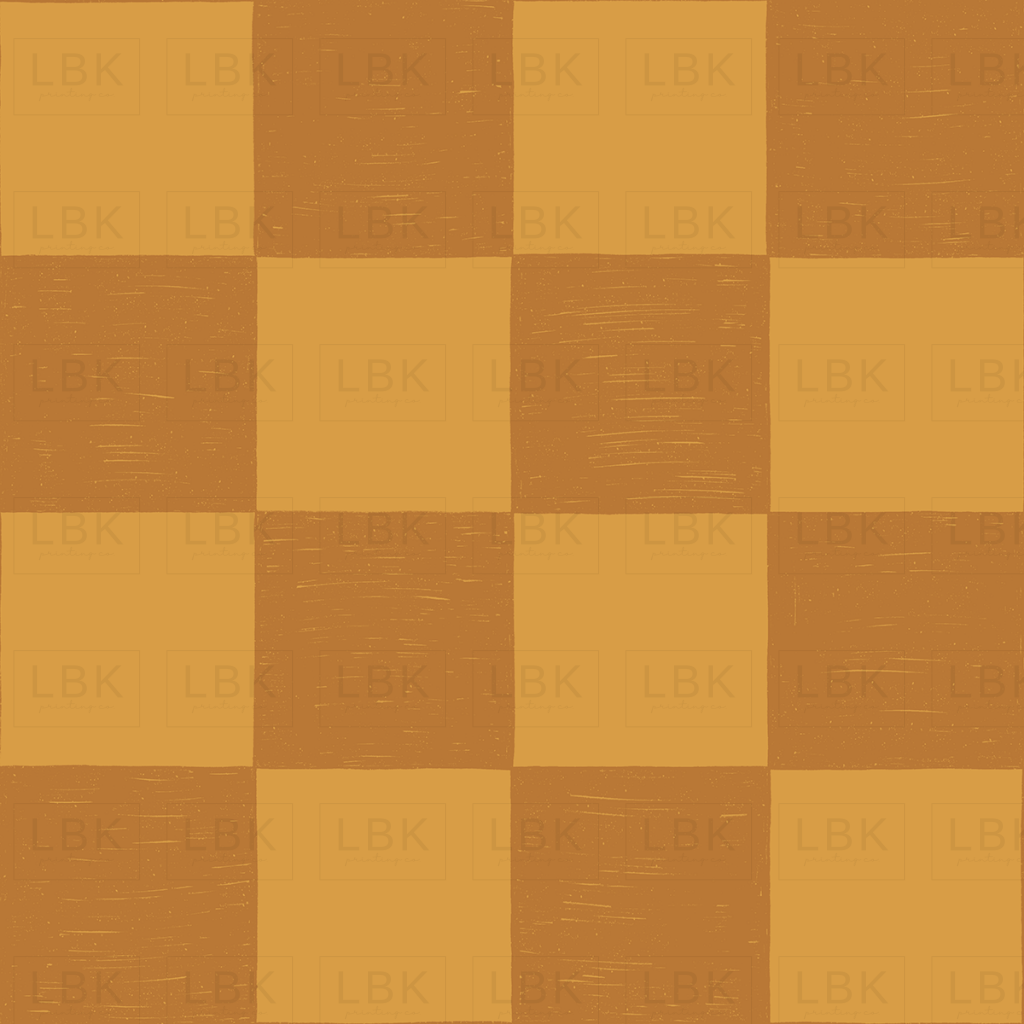 Sandcastle Sandy Check - Mustard Yellow — LBK Printing Co.