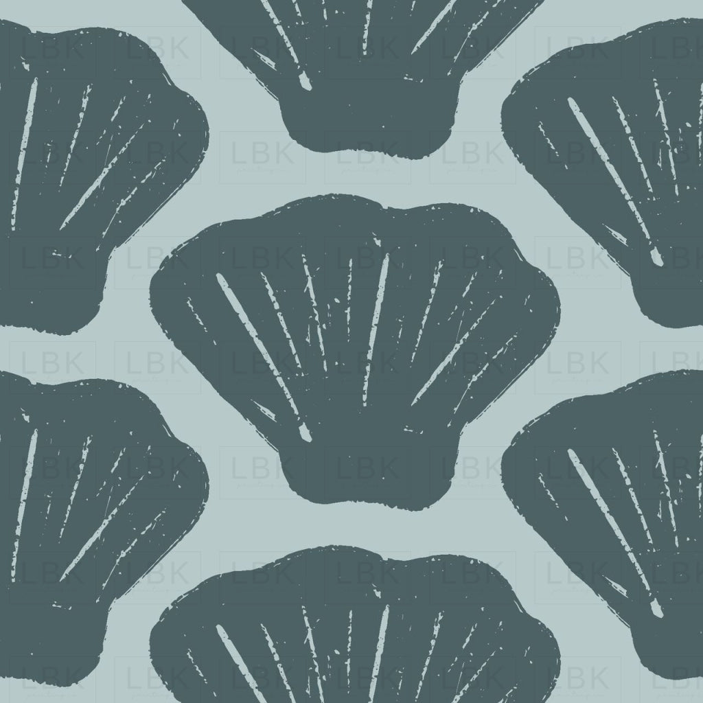 Scallop Shells_Blue — LBK Printing Co.