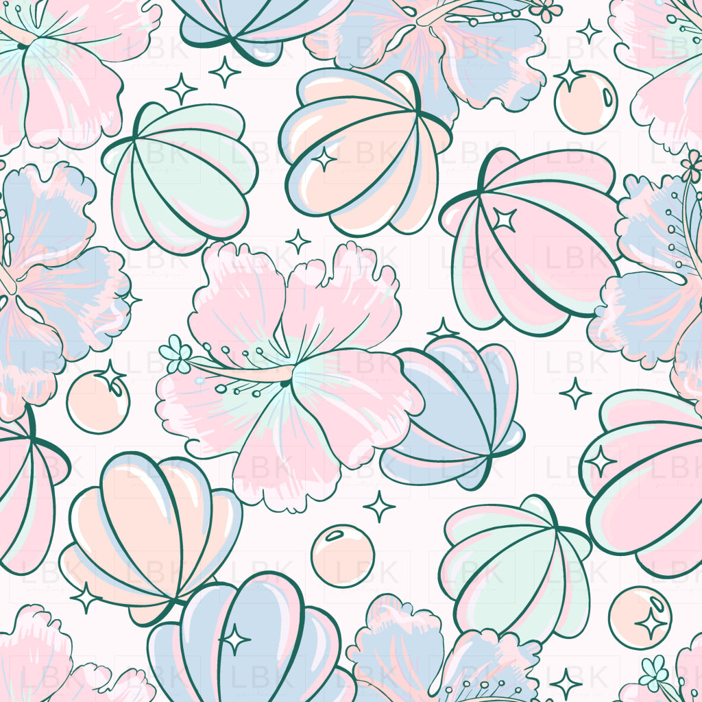 Seashells Hibiscus — LBK Printing Co.