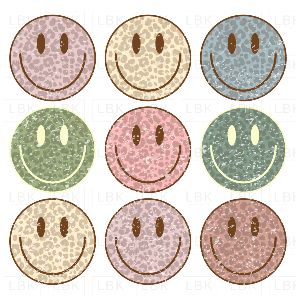 Smiley Face Group- DTF — LBK Printing Co.