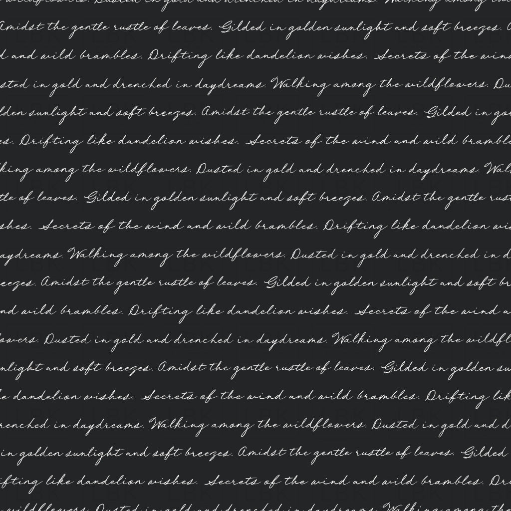 Vintage Script Black — LBK Printing Co.