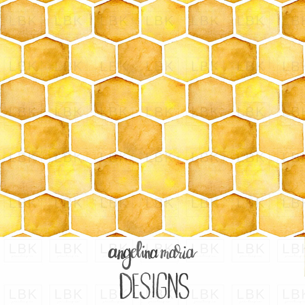 watercolor honeycomb — LBK Printing Co.